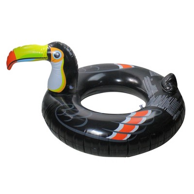 Pool Central 52" Giant Inflatable 1-person Toucan Pool Ring Float ...