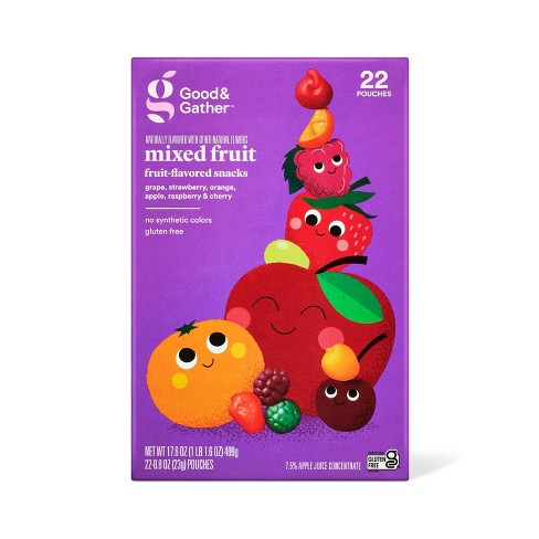 Mixed Fruit Flavored Snacks 17.6oz/22ct - Good & Gather™ : Target