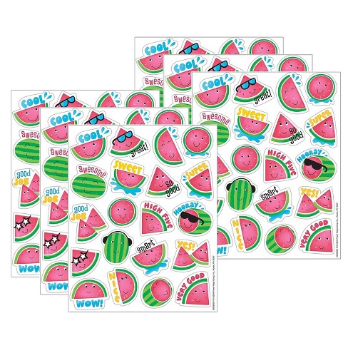 Eureka Scented Stickers Watermelon 80/pack 6 Packs/bundle (eu-650932-6 ...