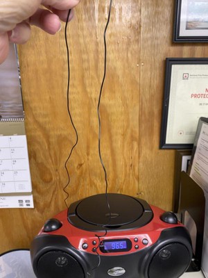 Gpx Cd, Am/fm Boombox - Red (bc232r) : Target