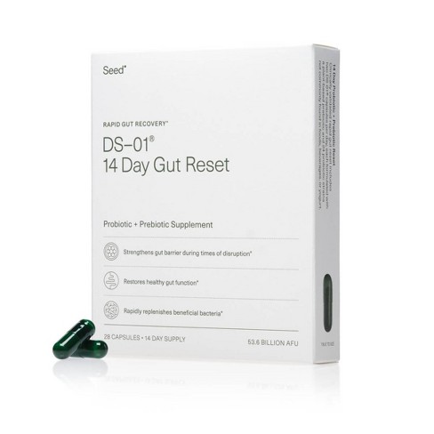 Seed 14-day Gut Reset Probiotic Capsules - 28ct : Target