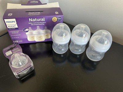 Philips Avent 3pk Natural Baby Bottle With Natural Response Nipple ...