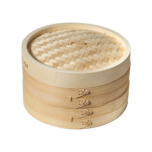 Joyce Chen 2-tier Bamboo Steamer Baskets, 10-inch : Target