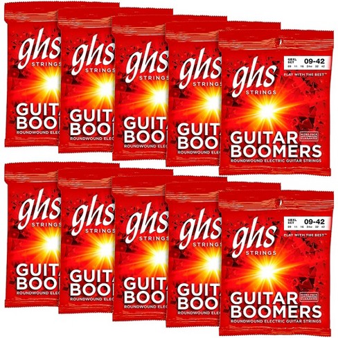 Ghs Boomers Extra-light Electric Guitar Strings 10-pack : Target