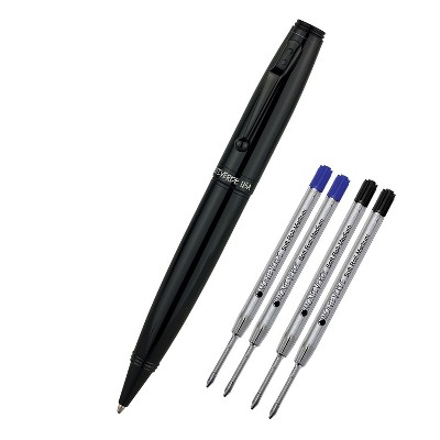 Monteverde Invincia Color Fusion Ballpoint Pen W/2 Black And 2 Blue ...