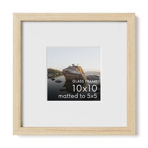 Haus And Hues Oak Picture Frame With Glass, Natural, 10x10 : Target