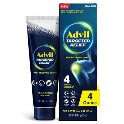 Advil Targeted Relief Pain Relieving Cream With Massage Applicator - 2 ...
