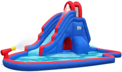 Sunny & Fun Inflatable Kids Backyard Dual Racing Water Slide Park : Target