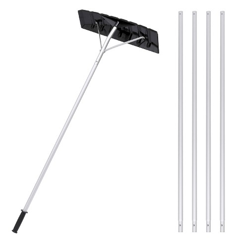 Sugift 20ft Snow Roof Rake Reinforced Aluminum Snow Removal Tool : Target