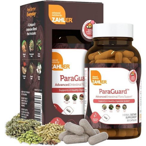 Zahler Paraguard Capsules, Gut Health Supplement With Wormwood, Garlic ...
