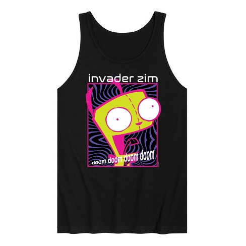Men's Invader Zim Invade The World Graphic Tank Top - Black - Small ...