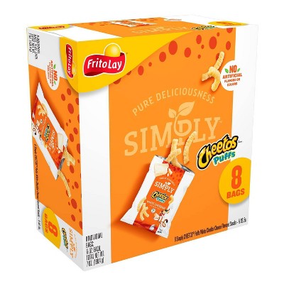 Cheetos Simply White Cheddar Puffs - 8ct : Target