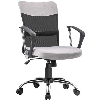 Yaheetech Modern Faux Leather Office Desk Chair Black : Target