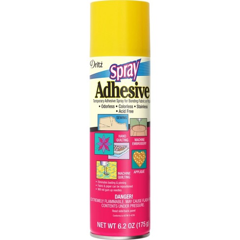 Dritz Temporary Spray Adhesive For Fabric And Paper 6.2oz Clear ...