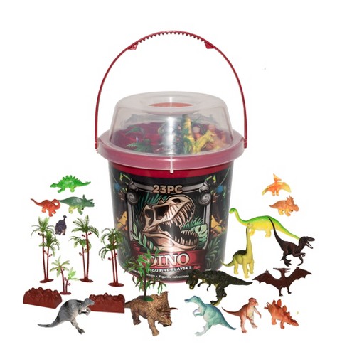 Wild Republic Bucket Dinosaur Figurines, 23 Pieces : Target