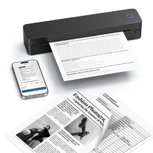 Portable A4 Thermal Printer, D830 Wireless Bluetooth Inkless Printer ...