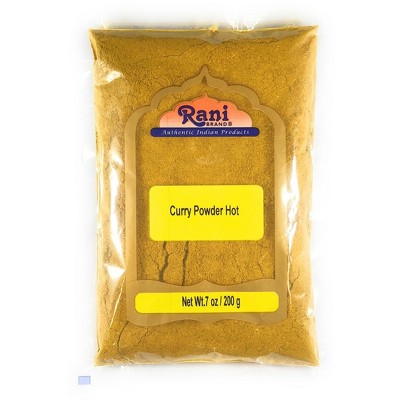 Curry Powder Hot, Indian 11-spice Blend - 7oz (200g) - Rani Brand ...