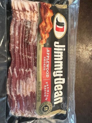 Jimmy Dean Applewood Smoked Premium Bacon - 12oz : Target