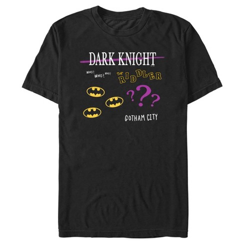 Men's Batman The Riddler Dark Knight T-shirt - Black - 2x Large : Target