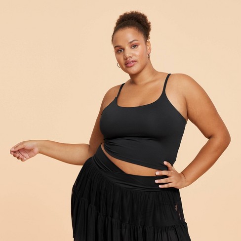 Blogilates Women's Strappy Cropped Tank Top - Black 3x : Target