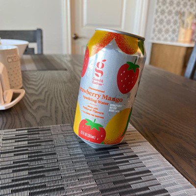 Strawberry Mango Sparkling Water - 8pk/12 Fl Oz Cans - Good & Gather™ : Target
