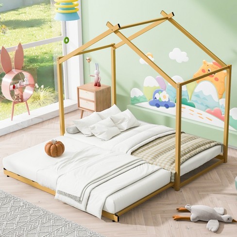 King single house bed with trundle store