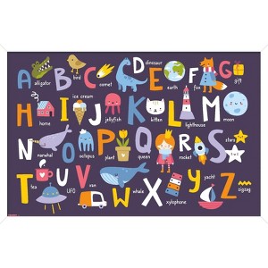 Trends International Classroom - Alphabet 2026 Framed Wall Poster ...
