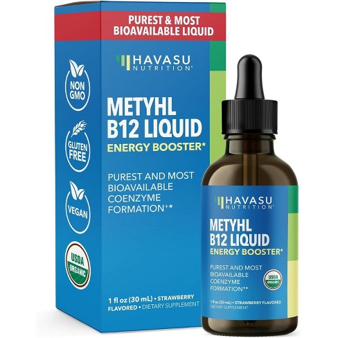 Methyl B12 Energy Booster Liquid Drops, Vitamin Energy Boost, B12 ...
