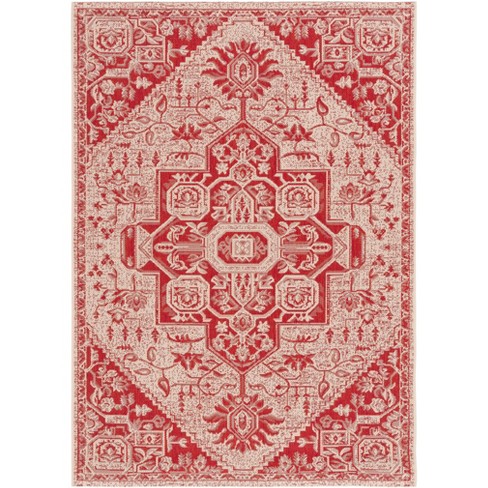 Beach House Bhs138 Power Loomed Indoor And Outdoor Accent Rug - Red ...