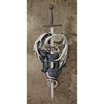 Design Toscano Dragon Of Stonebridge Castle Wall Sculpture : Target