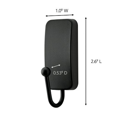 Command Small Matte Black Hooks : Target