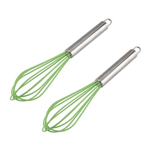 Unique Bargains Stainless Steel Kitchen Utensil Whisk 10" X 2" 2 Pcs ...