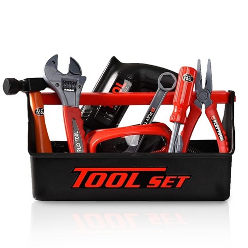 Playkidz Tool Box For Kids 22 Pieces Construction Toy Playset W/ Carry ...