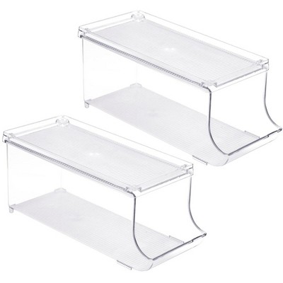 Sorbus Clear Plastic Container Bins W/ Lids (small 4 Pack) : Target