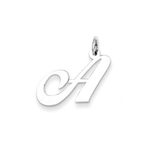 Black Bow Jewelry Sterling Silver, Ella Collection Medium Fancy Script ...