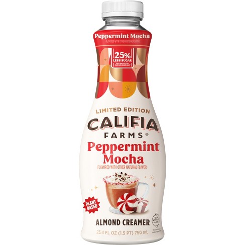 Califia Farms Peppermint Mocha Almond Milk Coffee Creamer 25.4 Fl Oz Target
