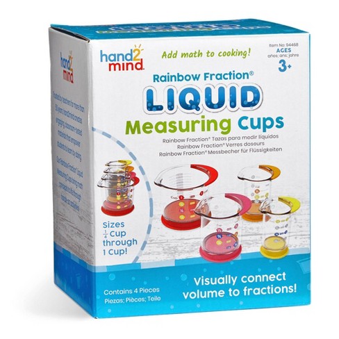 Hand2mind Rainbow Fraction Liquid Measuring Cups : Target