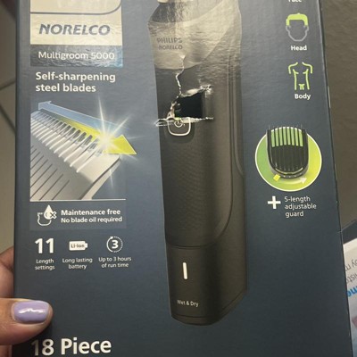Philips Norelco Series 5000 Multigroom Men's Rechargeable Electric ...