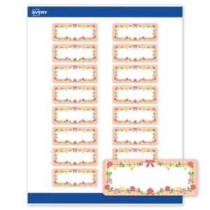 Avery® Matte 1" x 2-5/8" Labels, Gold Frame w/Roses, 160ct : Target