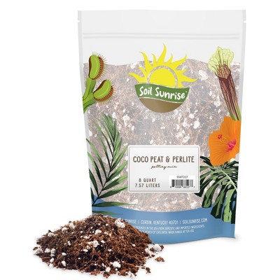 Soil Sunrise- 8qt Coco Peat Perlite Potting Mix Loose Coconut Coir And ...