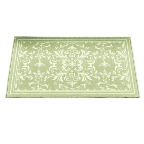 Collections Etc Scroll Medallion Skid-resistant Accent Rug 20" X 30 ...