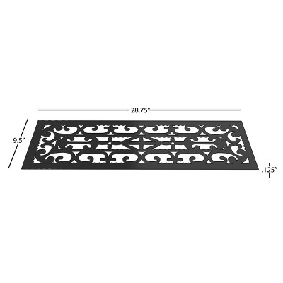 Nature Spring 1'2"x2'2" Rectangle Floor Mat - Black : Target