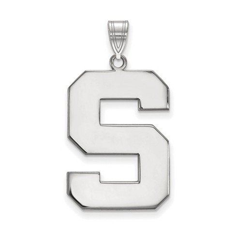 Black Bow Jewelry Sterling Silver Michigan State Spartans Ncaa Extra ...
