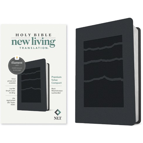 Nlt Premium Value Compact Bible, Filament Enabled (leatherlike, Black ...