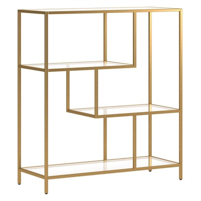 40" Tall Brass Finish Bookcase - Henn&hart : Target