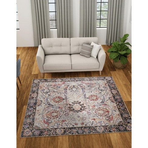 Unique Loom 7' 10 X 7' 10 Ariel Timeless Ivory Square Area Rug : Target