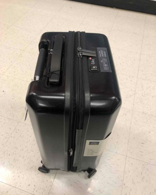 Signature Hardside Carry On Spinner Suitcase Matte Black - Open Story ...