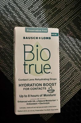 Biotrue Hydration Boost Contact Lens Rehydrating Drops - 0.33 Fl Oz ...
