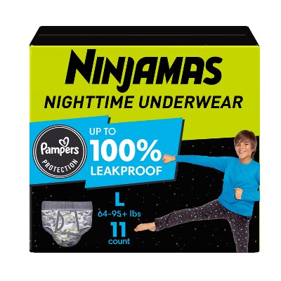 Pampers Ninjamas Nighttime Bedwetting Underwear Boy - Size L/xl - 11ct ...