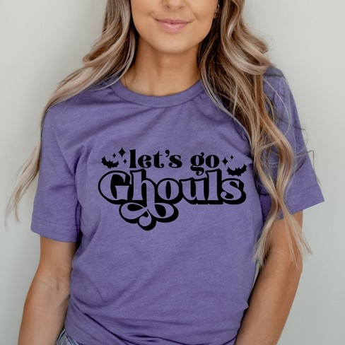 Simply Sage Market Women's Let's Go Ghouls Short Sleeve Graphic Tee - S ...